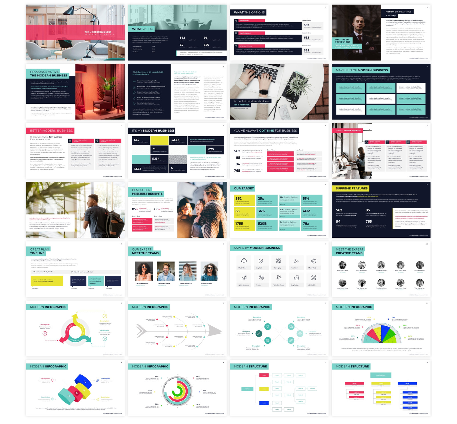 Modern Tosca Presentation PowerPoint template